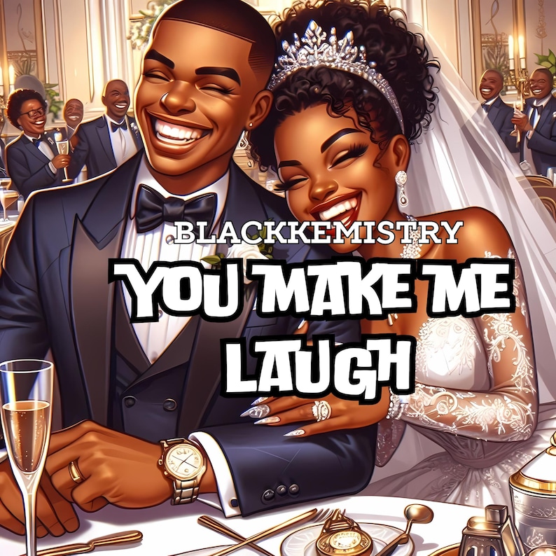 Hilarious Wedding African American Bride & Groom 22 PNG Images - Etsy