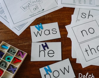 Dolch SECOND Grade Sight Words Flash Card Printable (LARGE & MINIMALIST ...