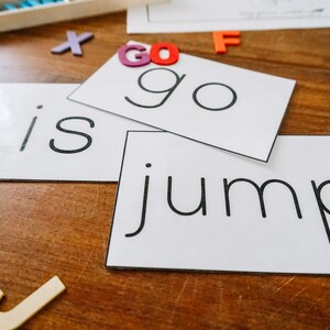 Dolch Pre-primer Sight Words Flash Card Printable (LARGE & MINIMALIST ...