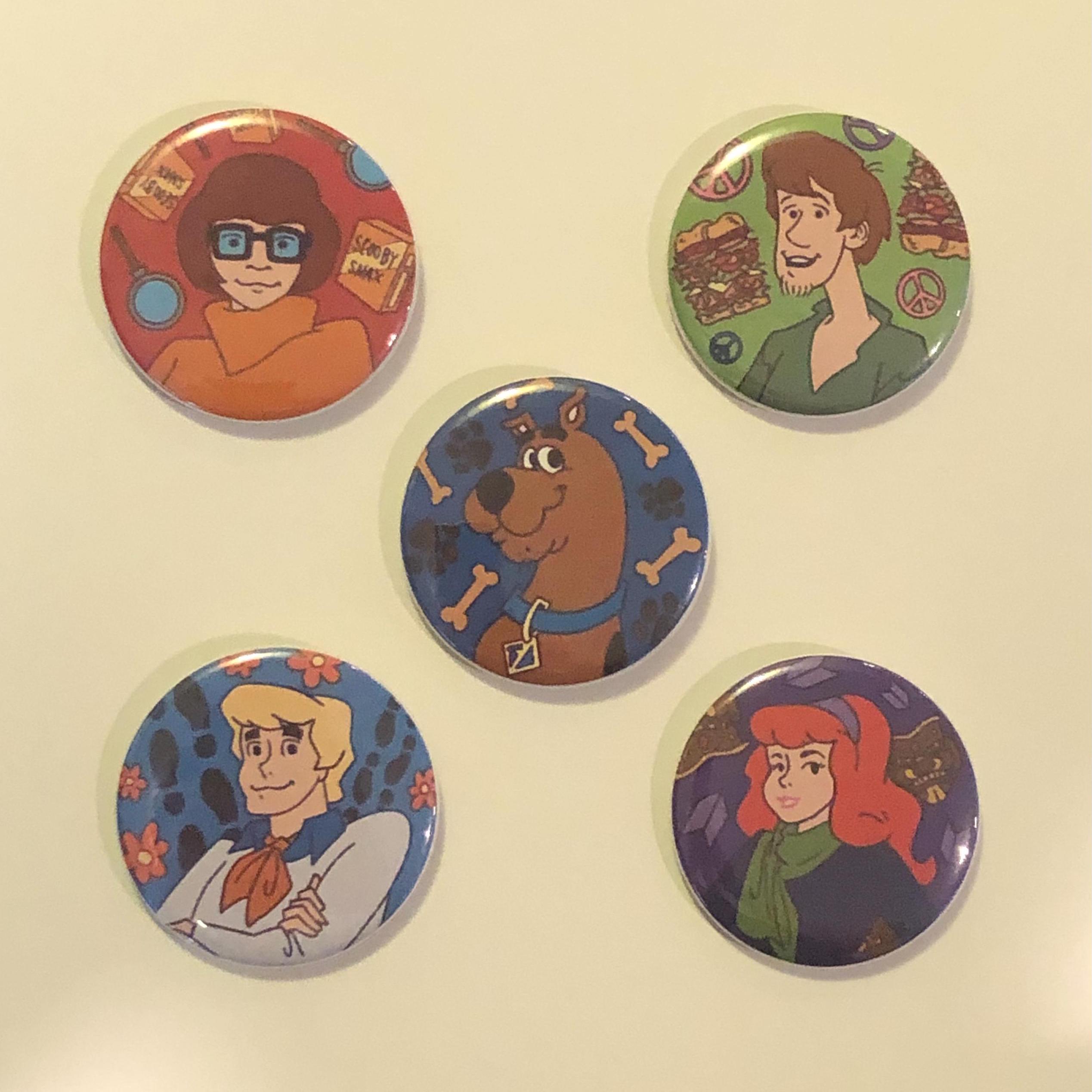 Scooby-doo Buttons - Etsy