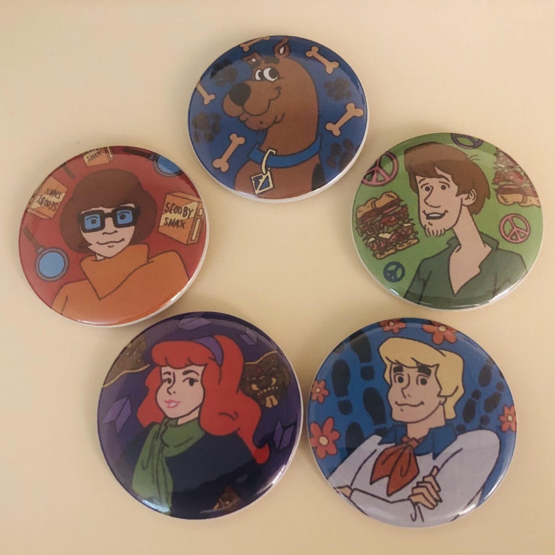 Scooby-doo Buttons - Etsy