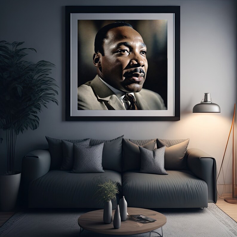 Martin Luther King Print Martin Luther King Wall Décor Mlk Print Martin ...