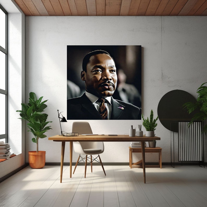 Martin Luther King Print Martin Luther King Wall Décor Mlk Print Martin ...