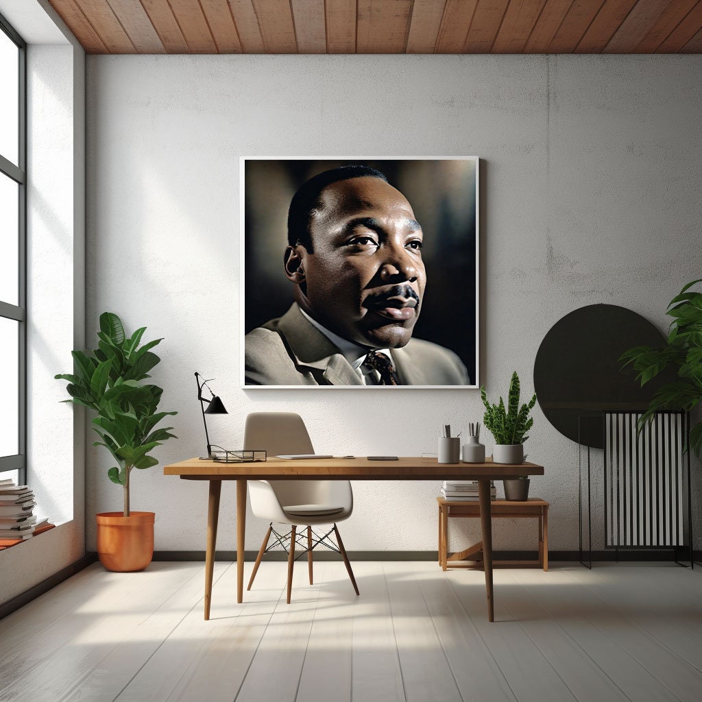 Martin Luther King Print Martin Luther King Wall Décor Mlk Print Martin ...