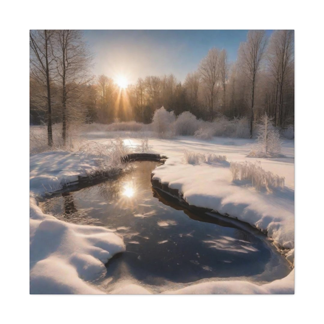 Winter Landscape Wall Décor Winter Print Winter Printable Winter Art ...