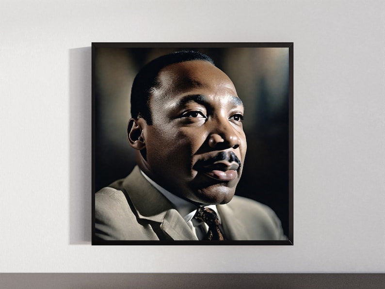 Martin Luther King Print Martin Luther King Wall Décor Mlk Print Martin ...