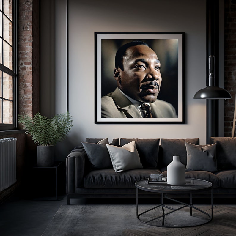 Martin Luther King Print Martin Luther King Wall Décor Mlk Print Martin ...
