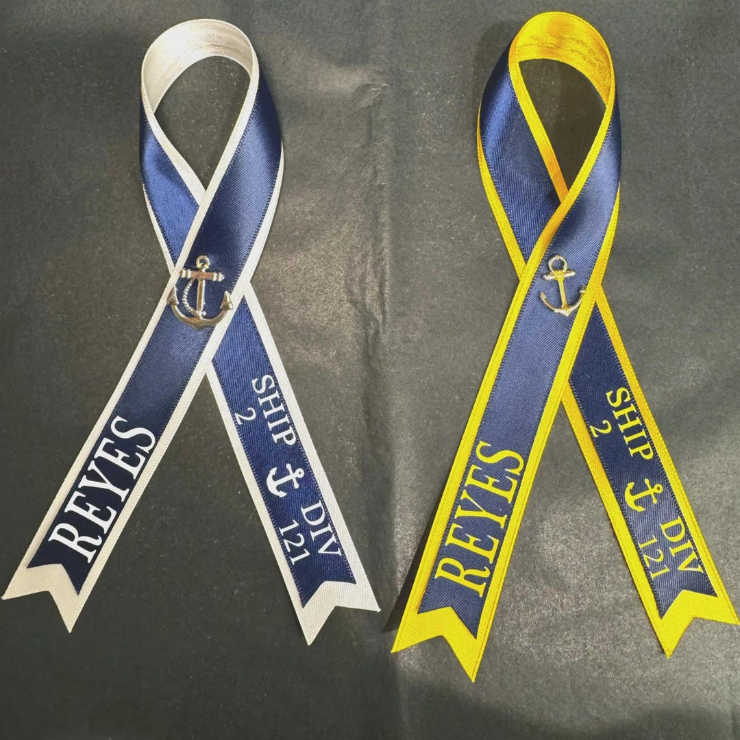 NAVY Ribbon - US Navy Graduation - Etsy