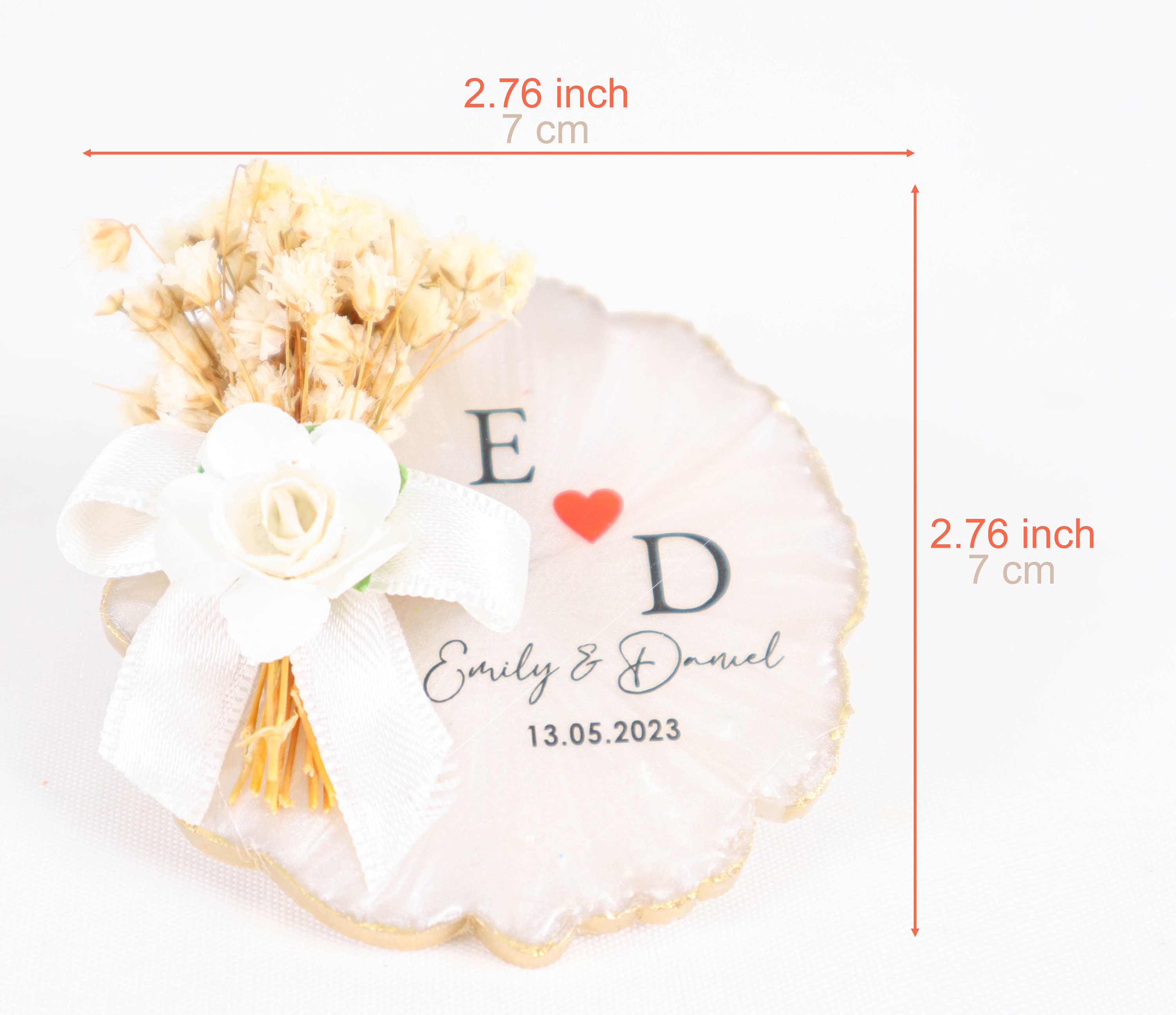 Personalized Wedding Favors Epoxy Resin Magnet, Custom Epoxy Fridge ...