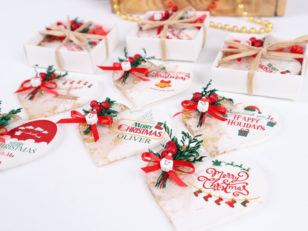 Personalized Christmas Gift Epoxy Resin Magnet, Custom Epoxy Magnet W ...