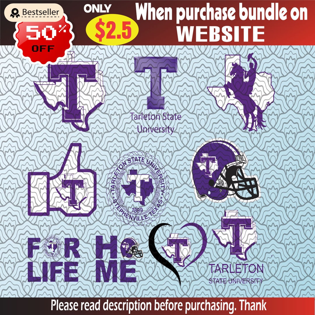 Tarleton State Texans Football Team Svg Tarleton State Texans - Etsy
