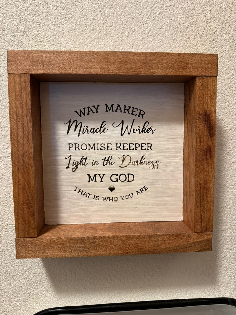 Way Maker, Miracle Worker Sign - Etsy