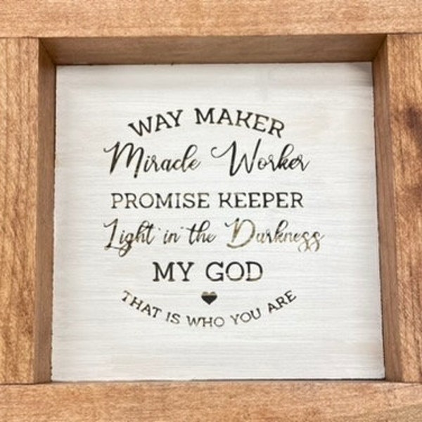 Way Maker Sign - Etsy