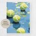 Personalized Cute Tennis Themed Journal for Tennis Lover Unique Sporty ...