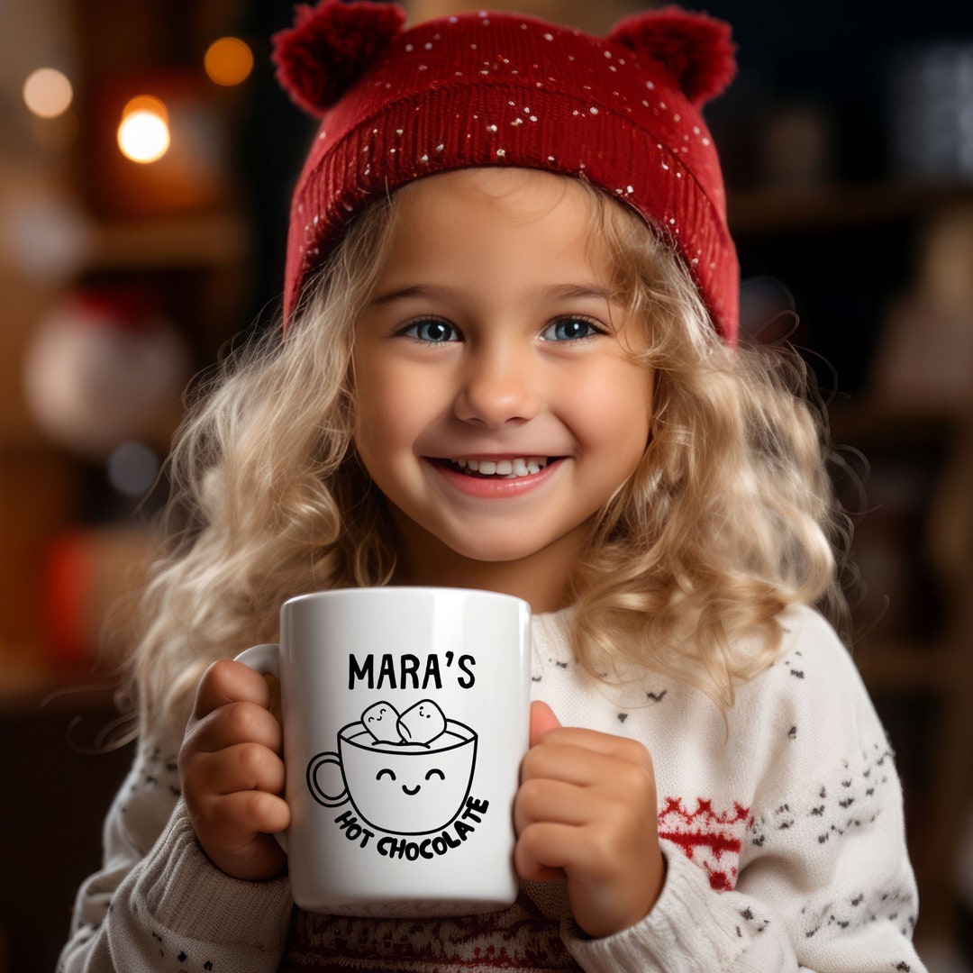 Custom Hot Chocolate Mug, Christmas Gift for Kids, Personalized Hot ...