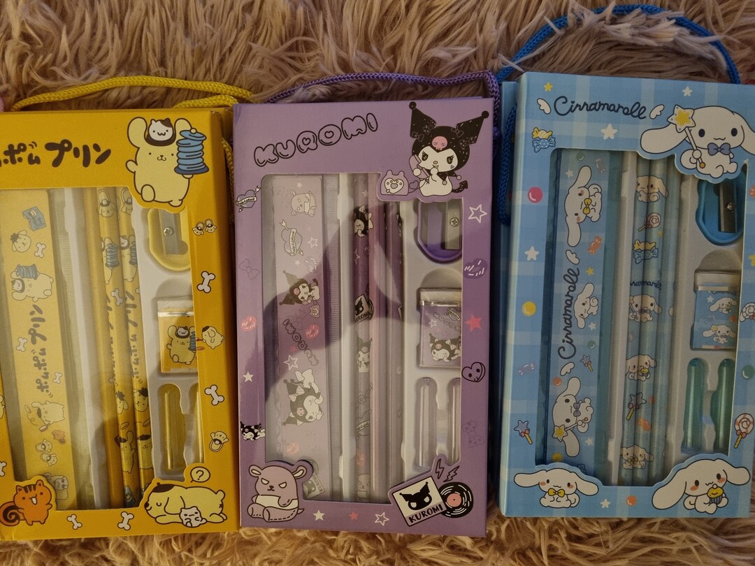 Hello Kitty Pencil Set - Etsy