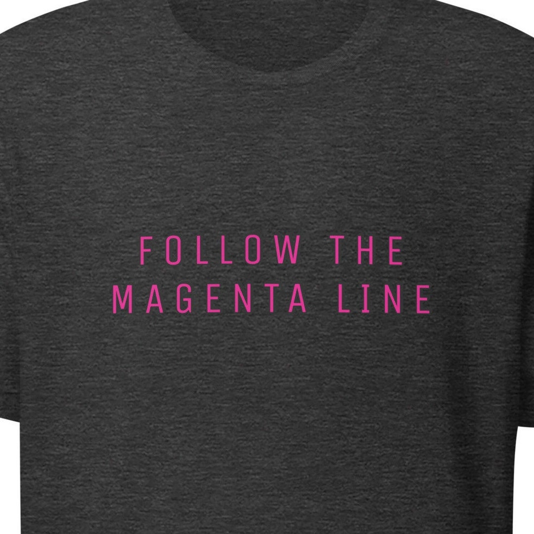Follow the Magenta Line Pilot's Aviation T-shirt - Etsy