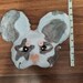 HQ | Grey & White Therian Mouse Mask! - Etsy