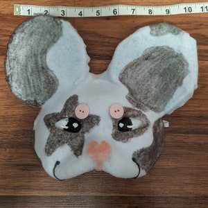 HQ Grey & White Therian Mouse Mask - Etsy