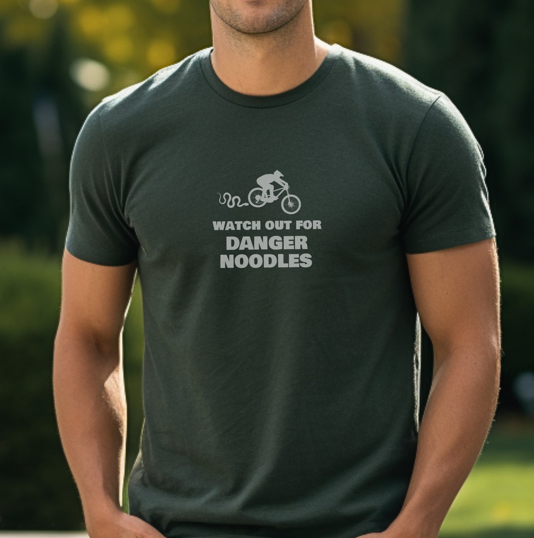 Mountain Bike Snake T-shirt, Watch Out for Snakes, Downhill Mountain ...