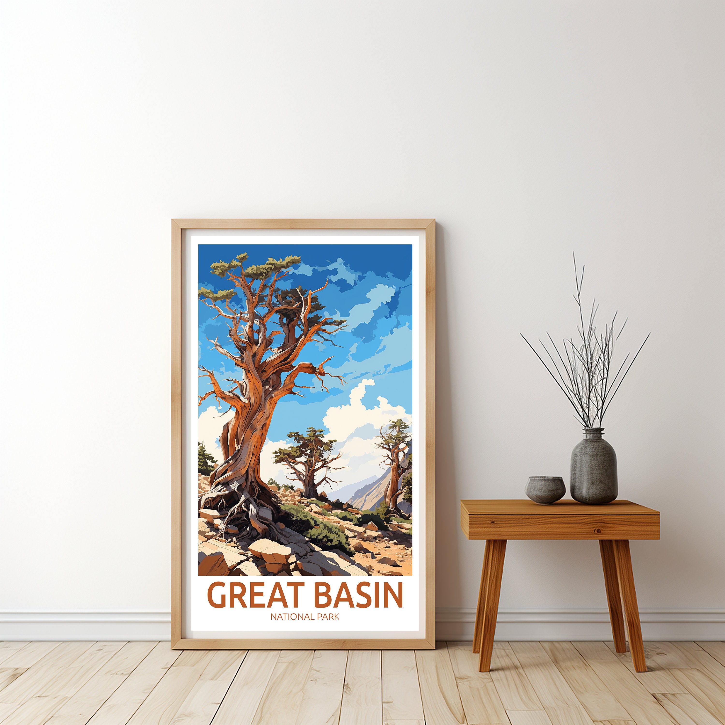 Great Basin National Park Poster, Wall Art, Travel Poster, Great Basin ...