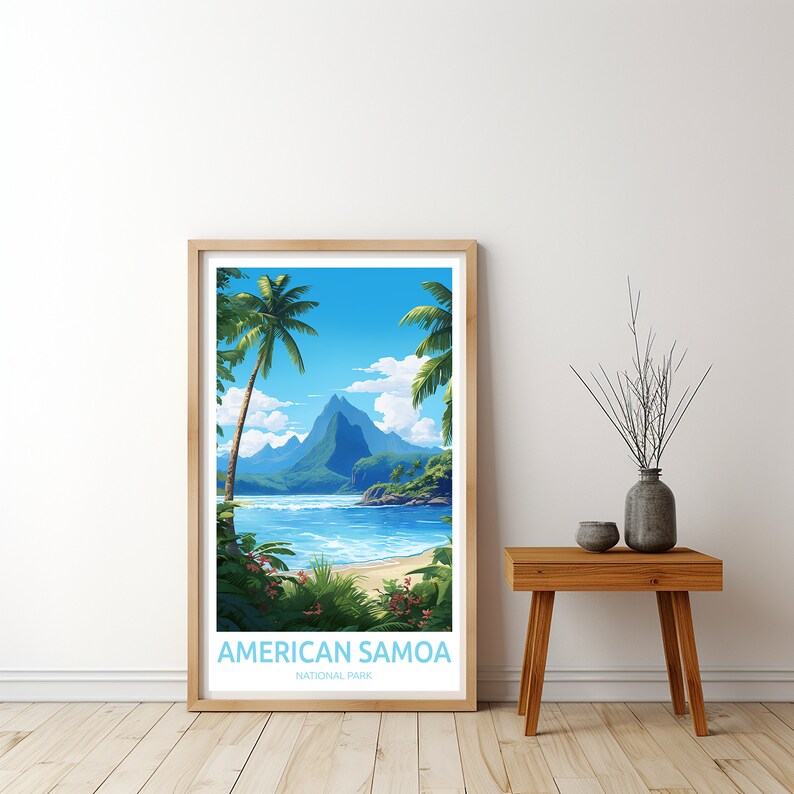 American Samoa National Park Poster Wall Art Travel Poster - Etsy
