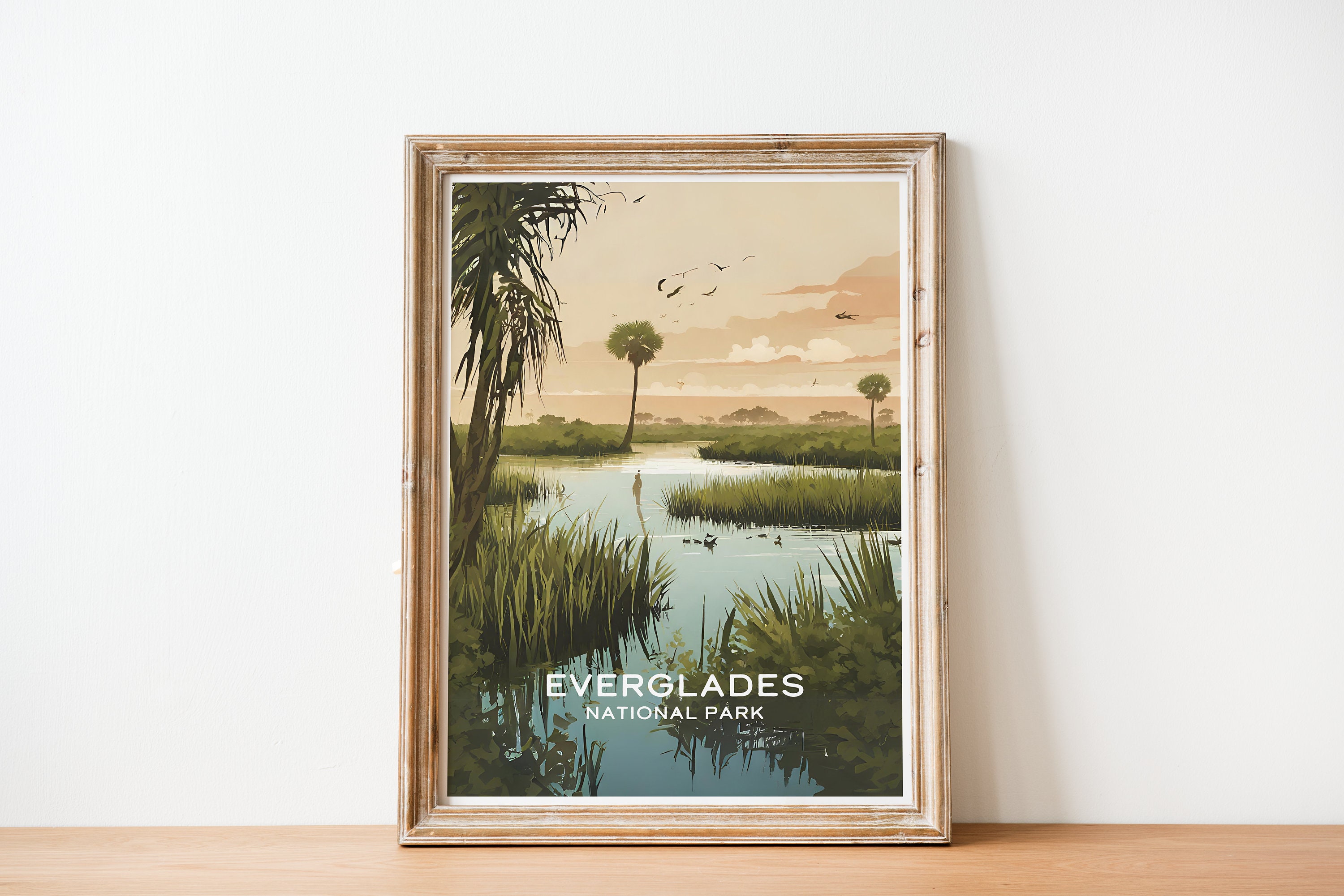 Everglades National Park Poster Wall Art Travel Poster - Etsy