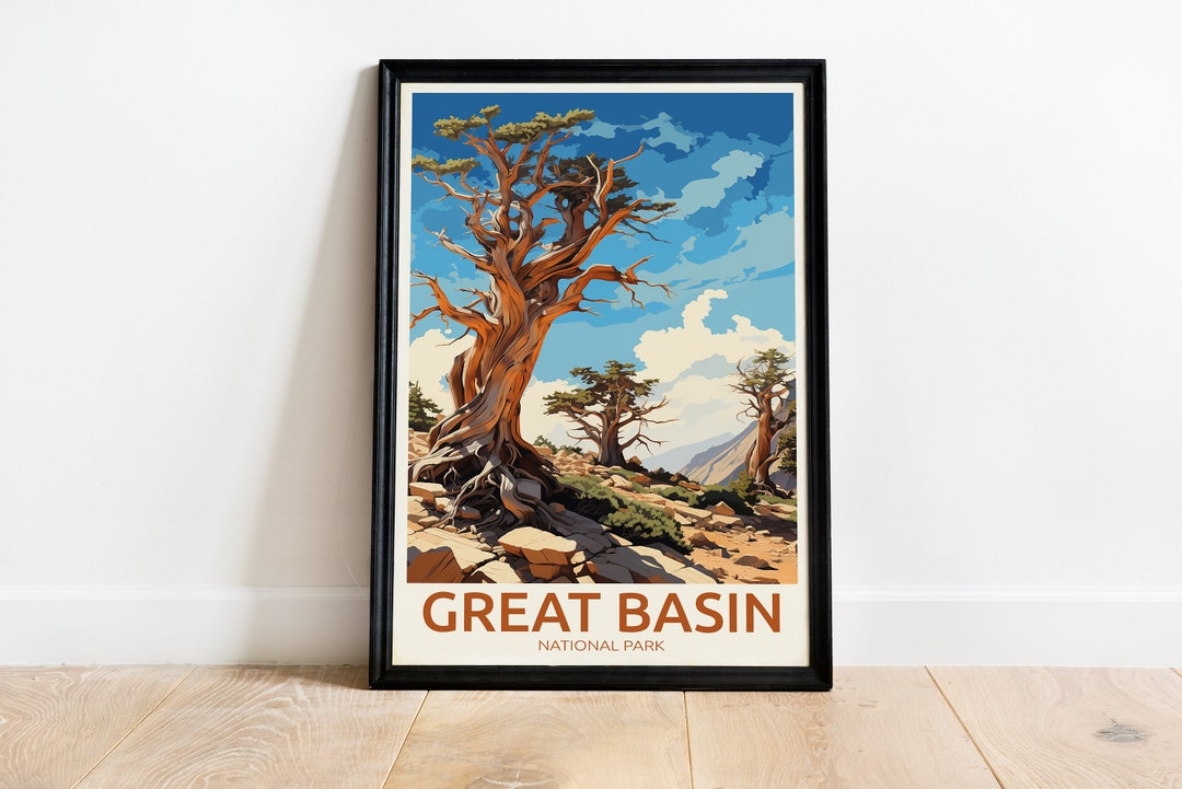 Great Basin National Park Poster, Wall Art, Travel Poster, Great Basin ...