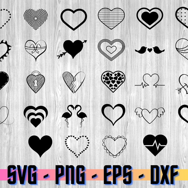 Corazón dxf - Etsy México