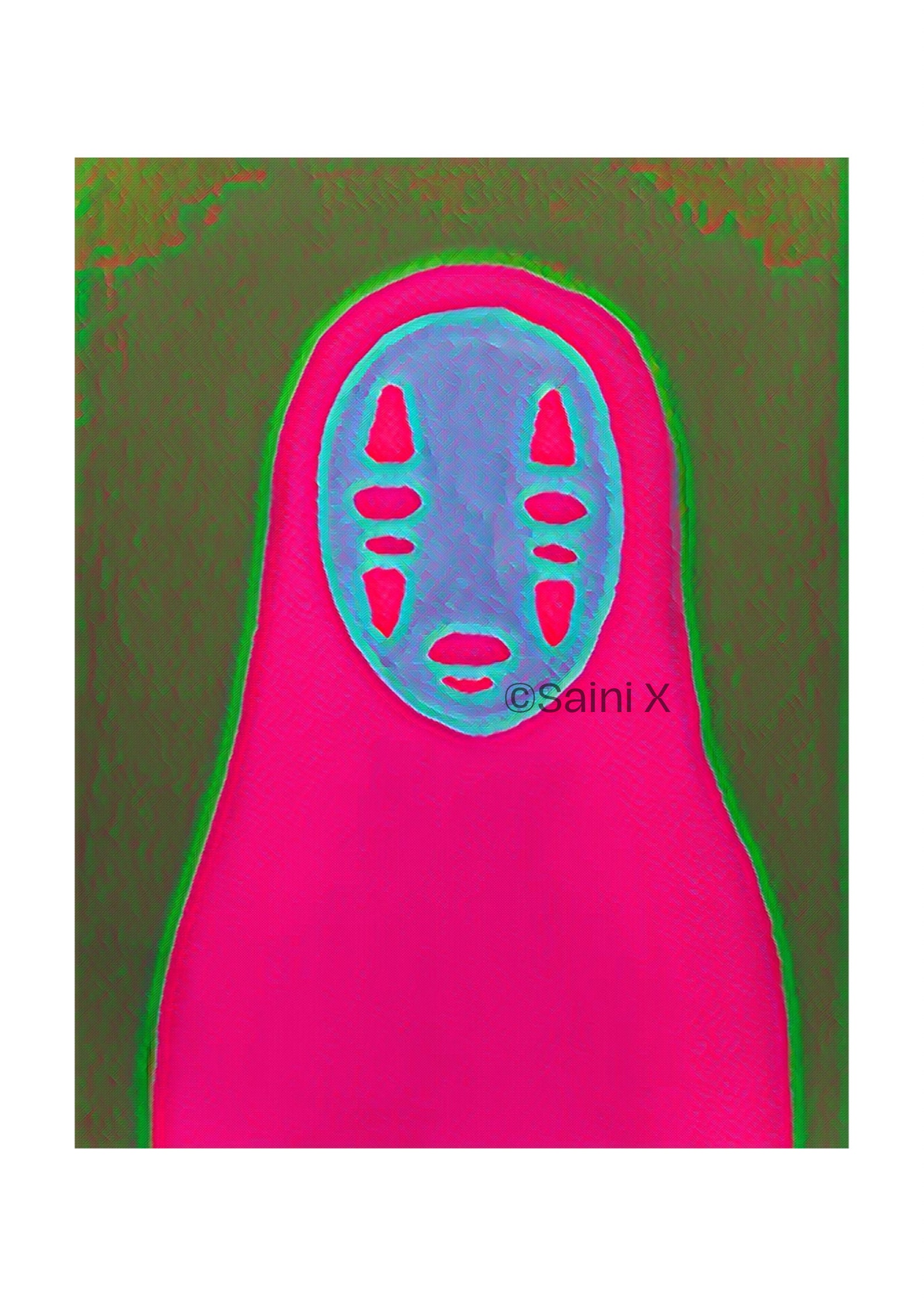 Kaonashi no Face Spirited Away Fanart Digital Download - Etsy