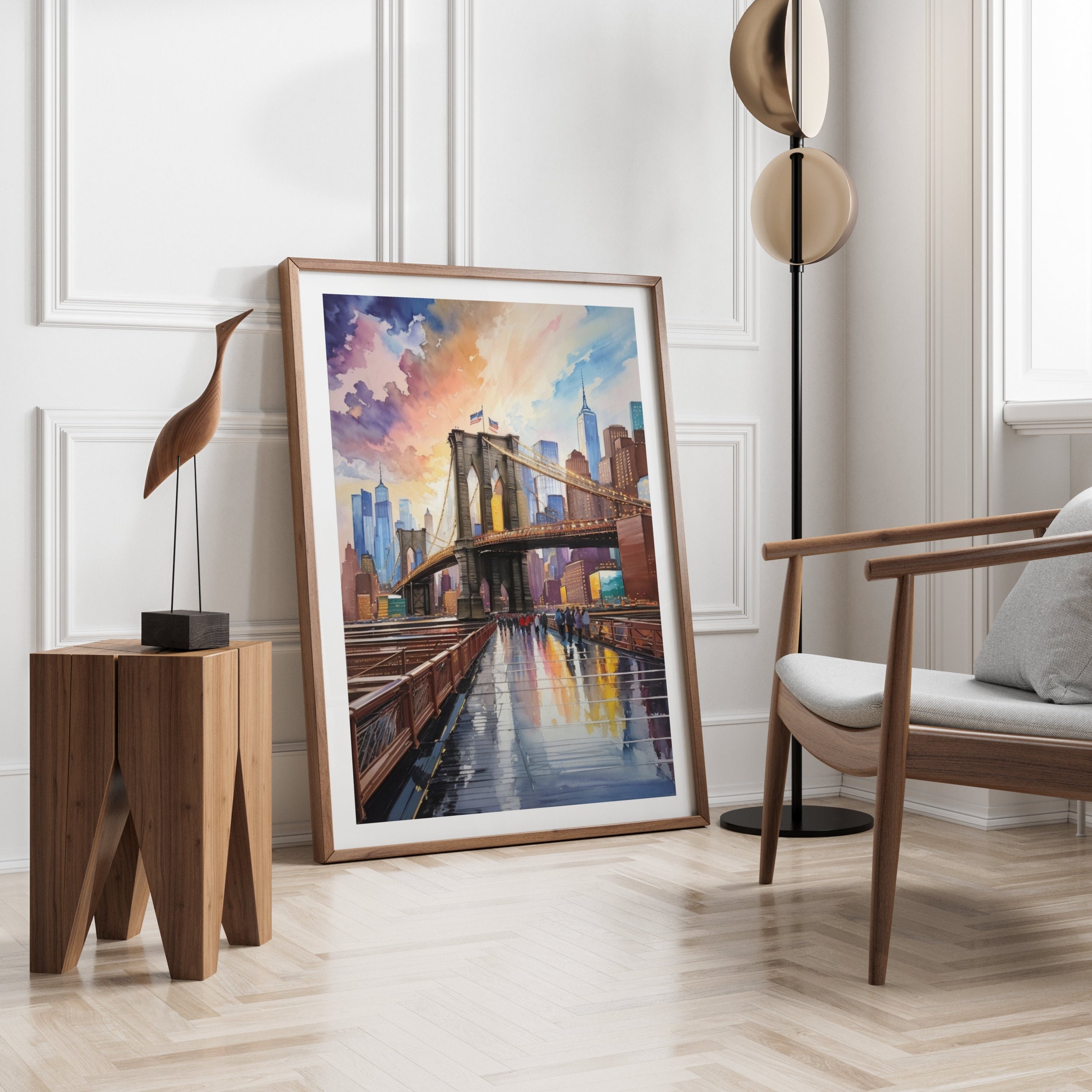 New York Travel Poster, Brooklyn Wall Art, Brooklyn Travel Poster Gift ...