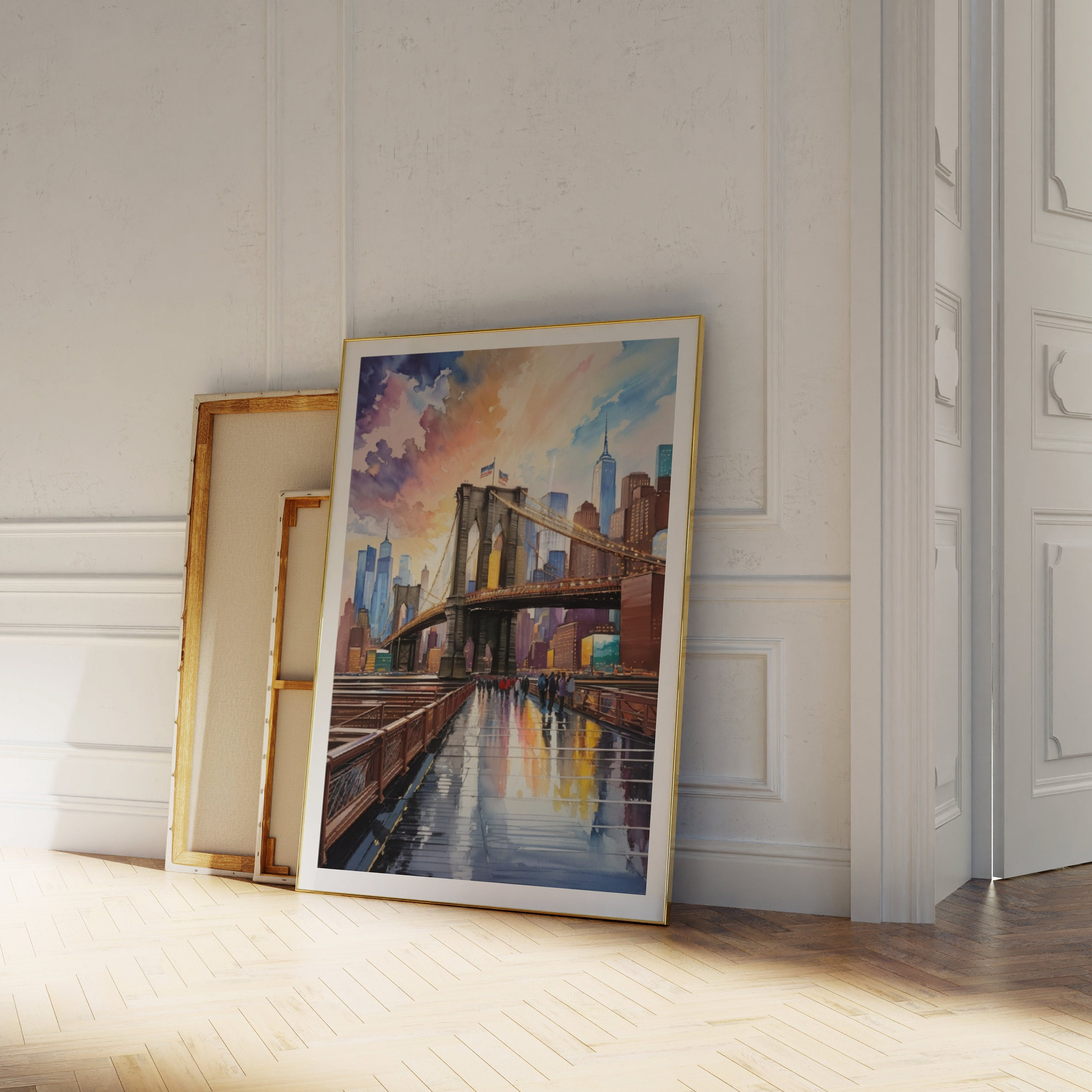 New York Travel Poster, Brooklyn Wall Art, Brooklyn Travel Poster Gift ...