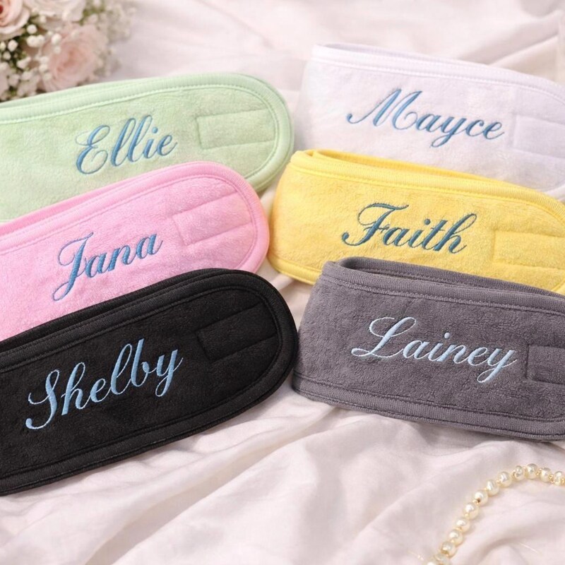 Embroidered Headband - Etsy