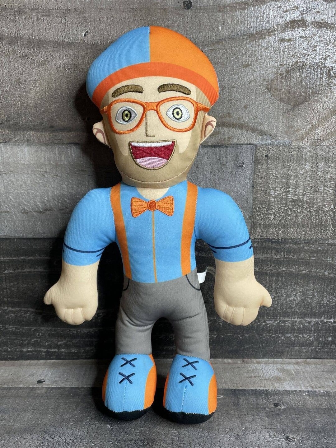 12 Blippi Plush Figure Soft Stuffed Toy Doll Man Glasses Youtube Guy ...