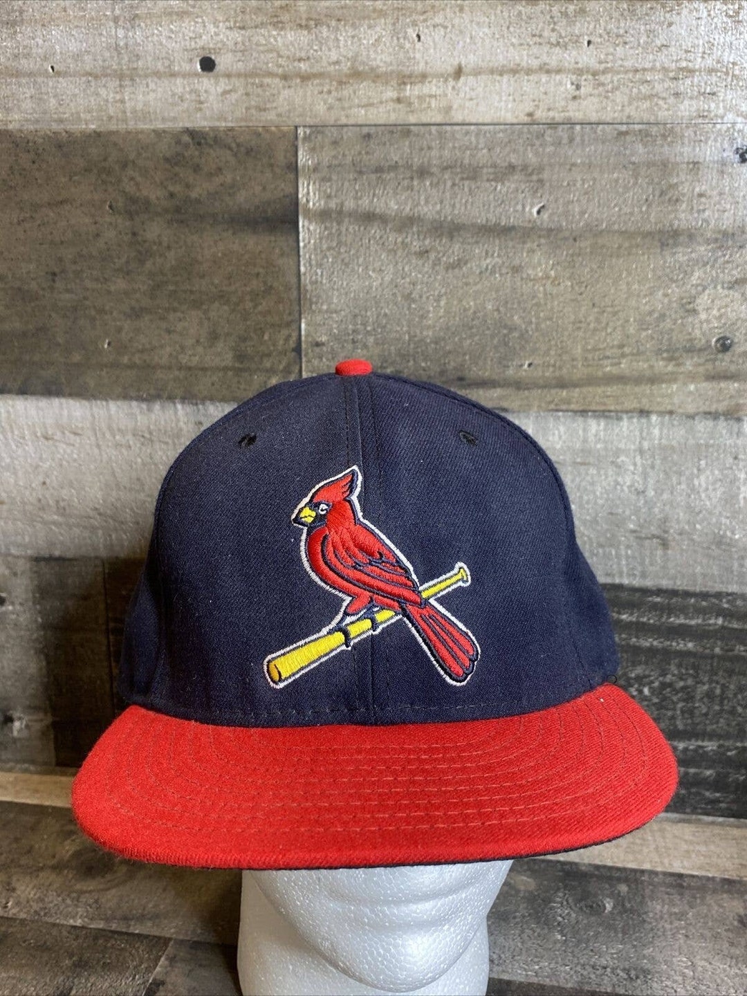 St. Louis Cardinals Cap Blue Red New Era 59FIFTY MLB Fitted Hat 7 1/2 ...