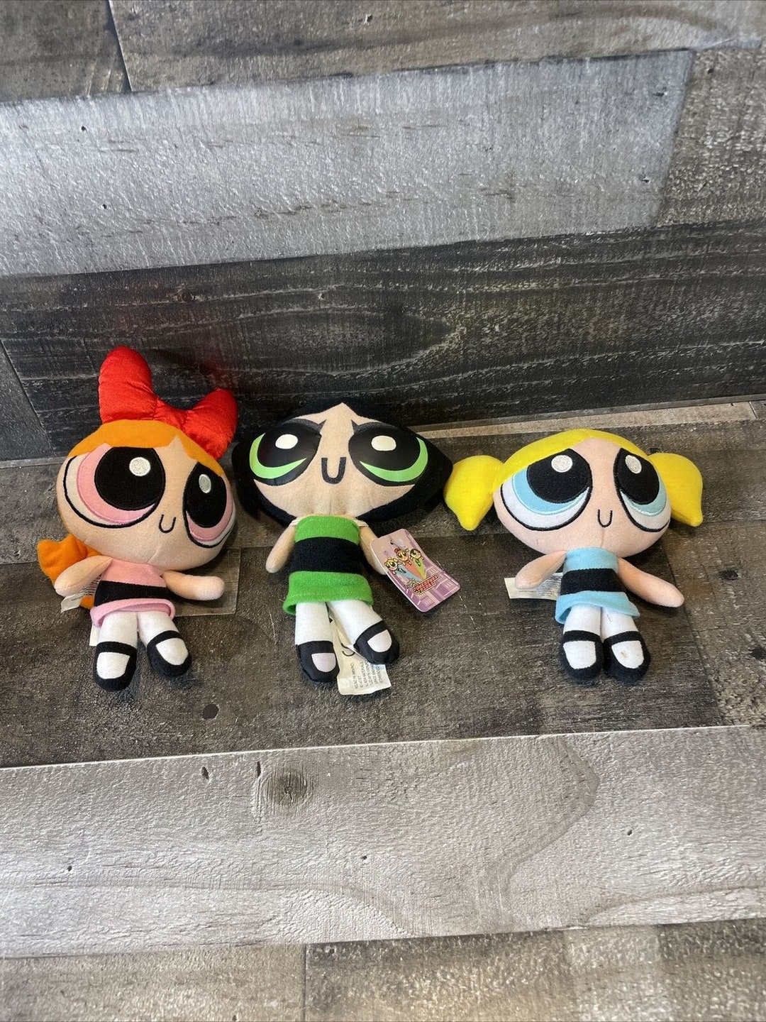 Powerpuff Girls Set of Three Plush Dolls Cartoon Network 6 - Etsy
