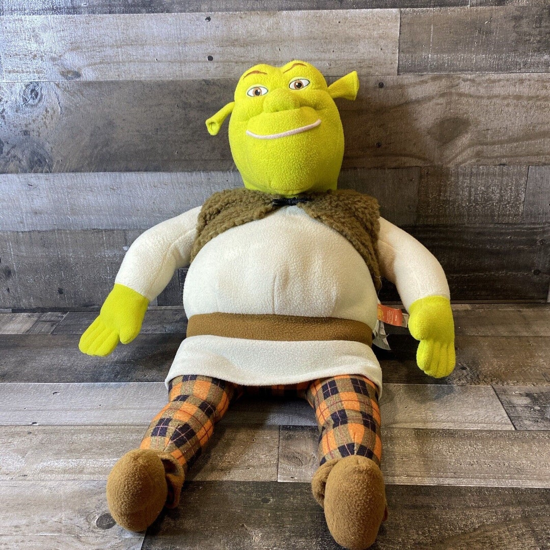 Vintage Jumbo Shrek 2 Plush Ogre Stuffed Toy Dreamworks Extra Large 30 ...