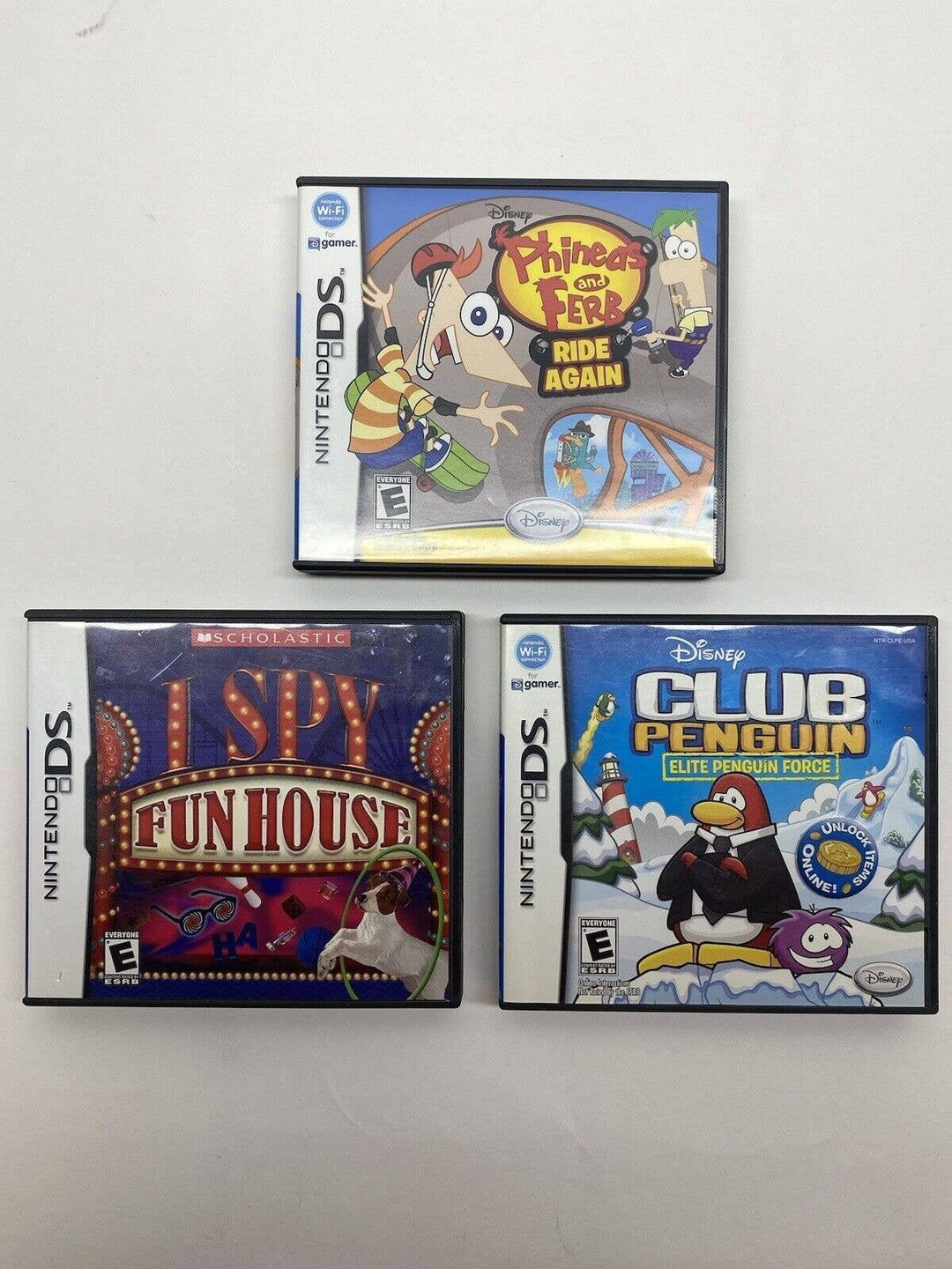Nintendo 3DS Game Lot of 3 I Spy Club Penguin and Phineus and - Etsy
