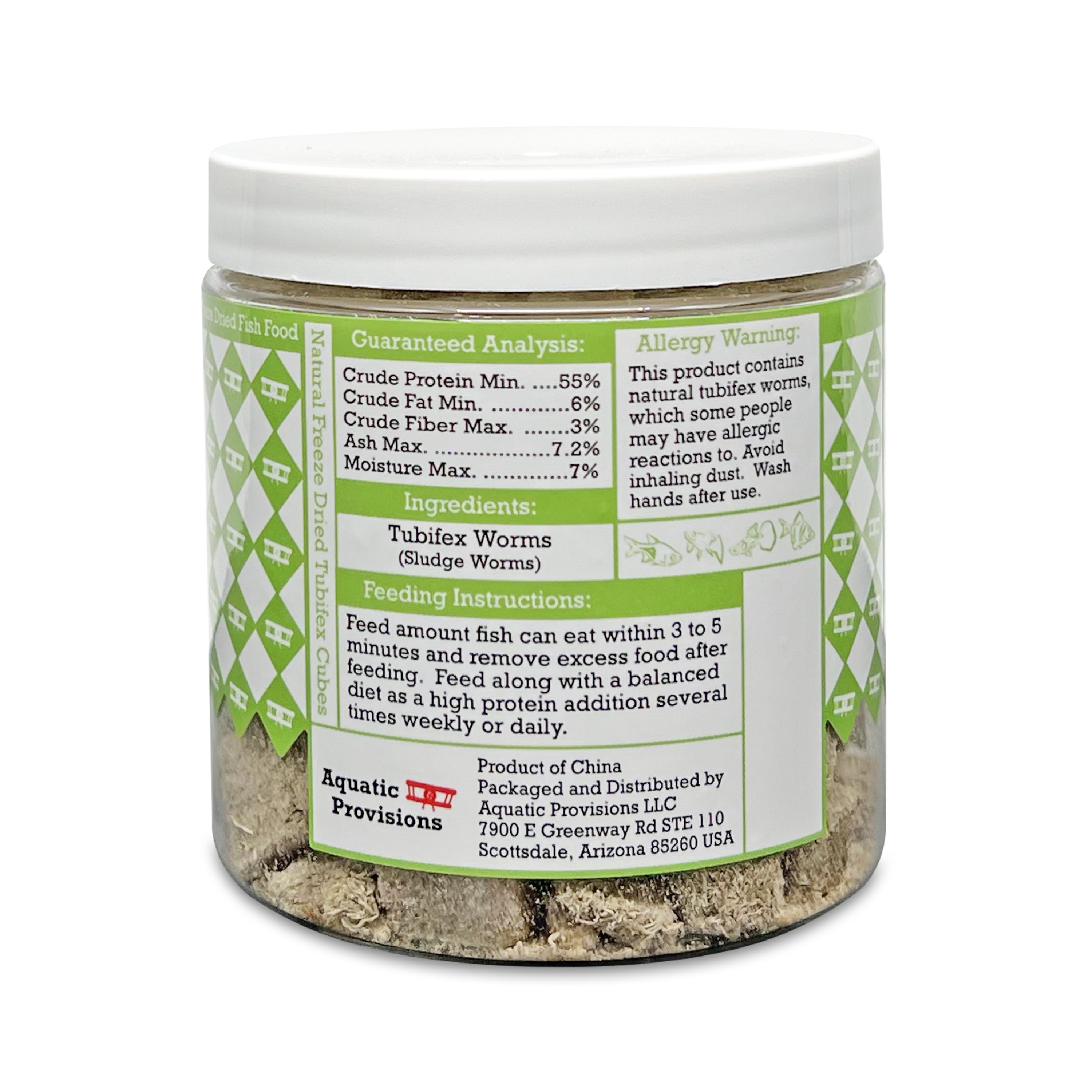 Freeze Dried Tubifex Cubes Fish Food for Freshwater and Marine Aquarium ...