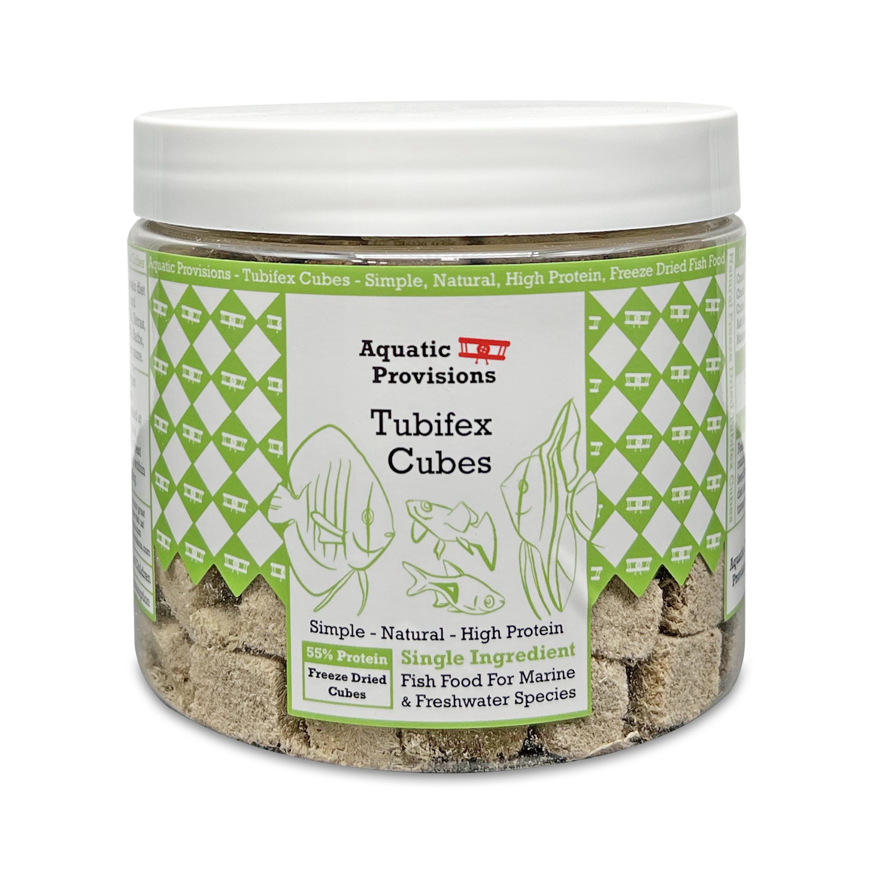 Freeze Dried Tubifex Cubes Fish Food for Freshwater and Marine Aquarium ...