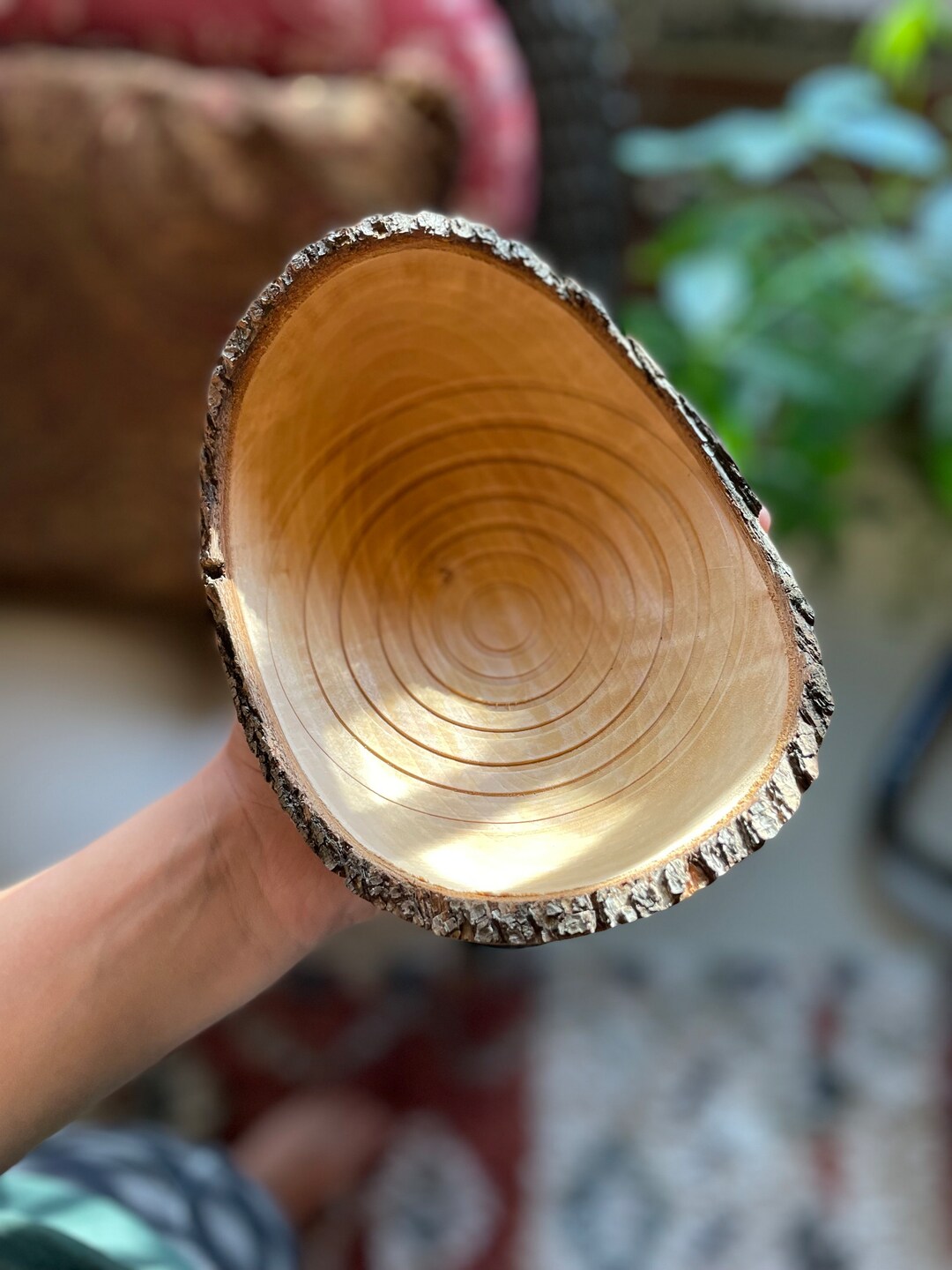 Natural Rustic Live Edge Wooden Bradford Pear Bowl Locally Made in ...