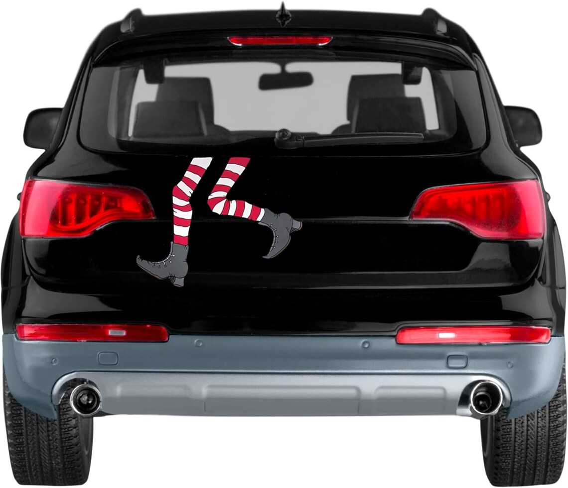 Wicked Witch Legs 12" Car Magnet Bumper Sticker Halloween Decoration ...