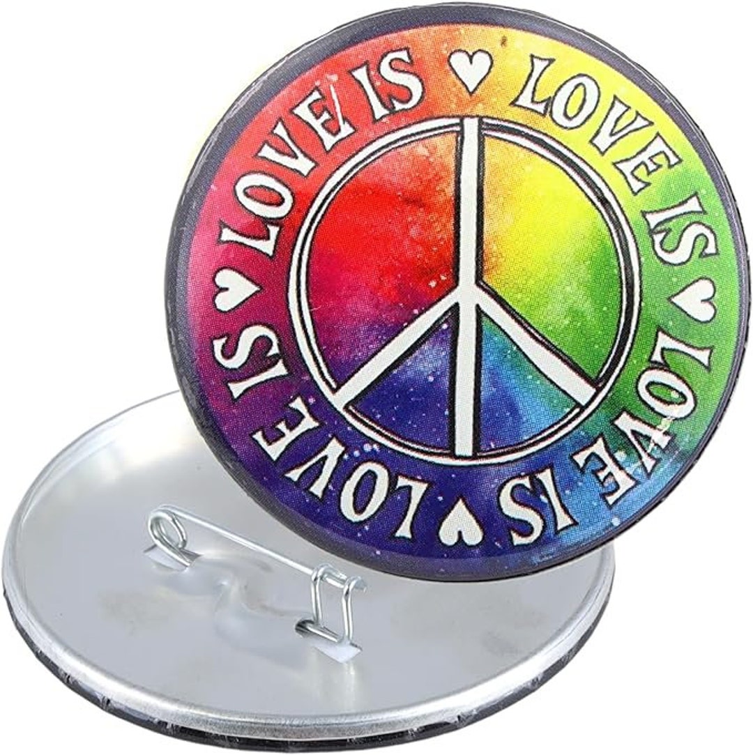 Love is Love Pride Month Pinback Buttons, Clip on Accessories for ...