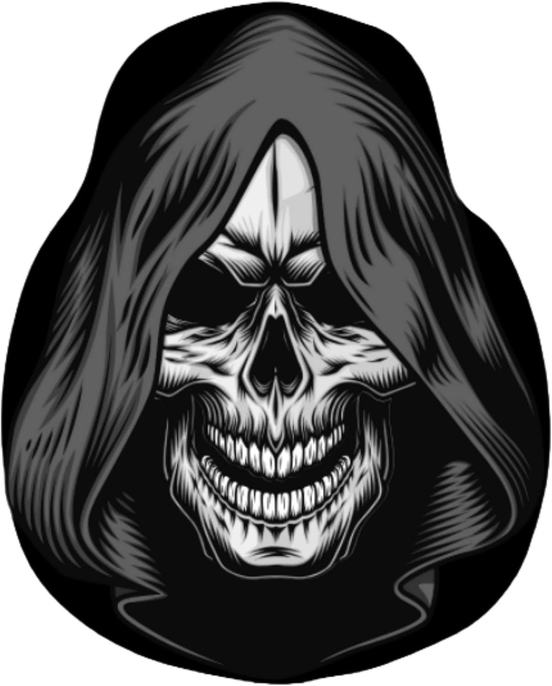 Magnetic Grim Reaper Head Decal for Fridge, Cars, Lockers or Mailboxes ...