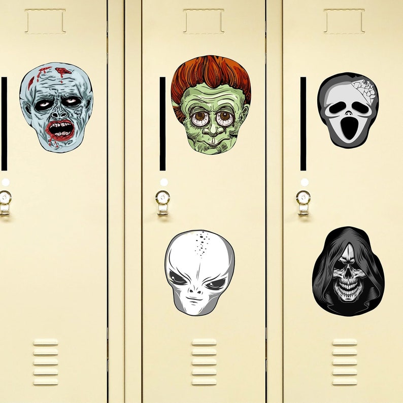 Magnetic Grim Reaper Head Decal for Fridge, Cars, Lockers or Mailboxes ...