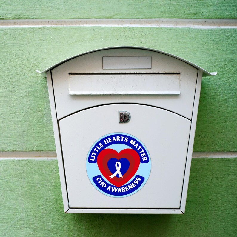 CHD Awareness Car Decal, Little Hearts Matter Congenital Heart Disease ...