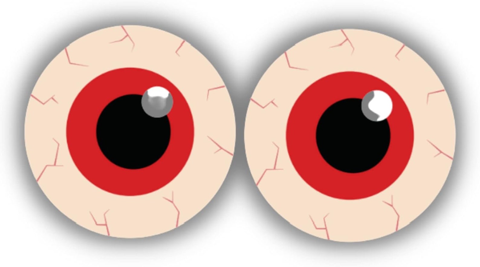 Red Blood Shot Eyeball Magnets, Halloween Magnetic Decorations for ...