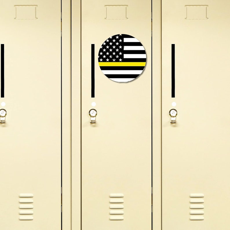 Thin Yellow Line Magnetic Decal, Dispatcher Support Magnet for Car ...