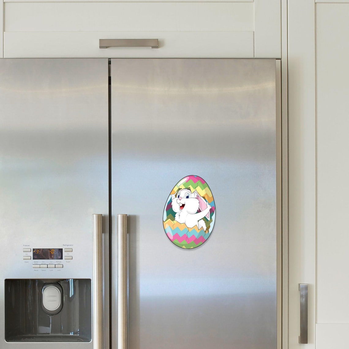 Happy Easter Bunny and Egg Magnet, Garage, Lockers, and Refrigerator ...