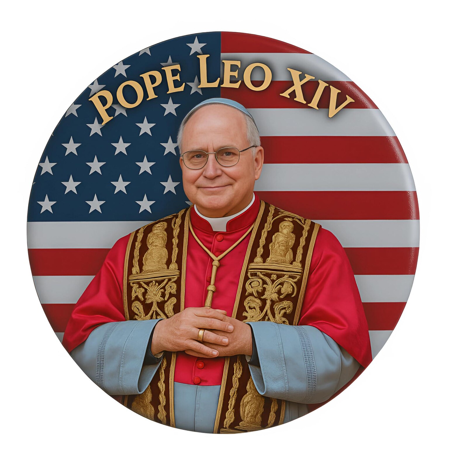 Pope Leo the 14th XIV 2025 Magnet, Historic Catholic Keepsake, 5.5 ...